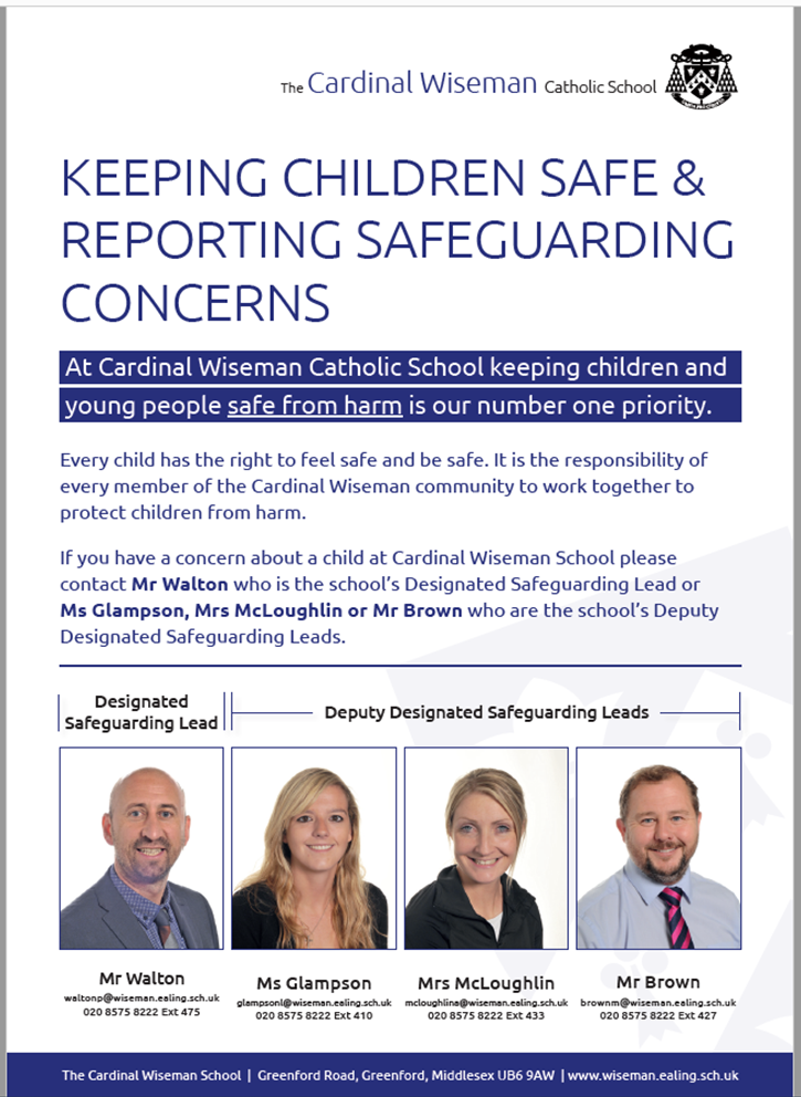 The Cardinal Wiseman Catholic School - Safeguarding and Child Protection